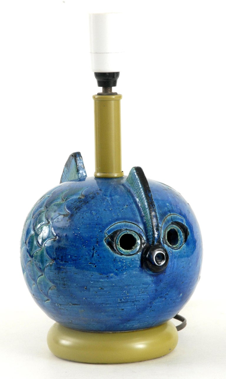 Bitossi Aldo Londi Fish Lamp, Italy, circa 1968 at 1stDibs