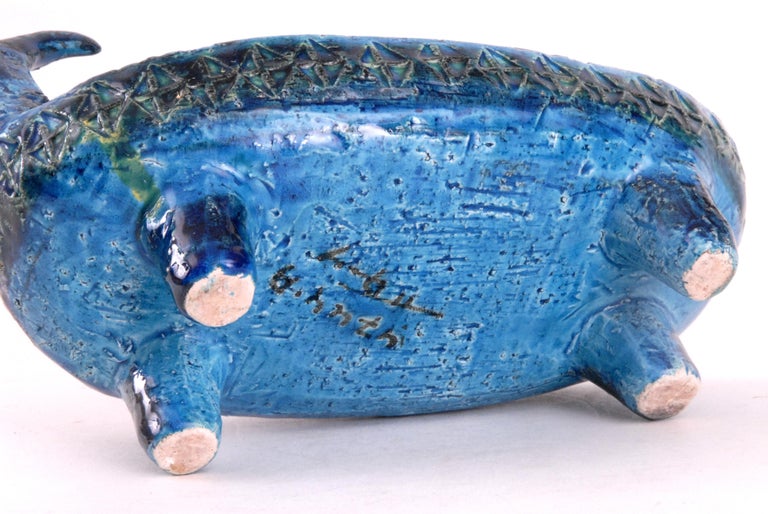 Bitossi Aldo Londi Italy Stylized Ram Goat Dish, circa 1968 at 1stDibs