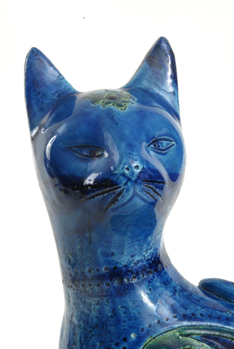 Bitossi Aldo Londi Liberty Sitting Cat, Italy, circa 1968 at 1stDibs