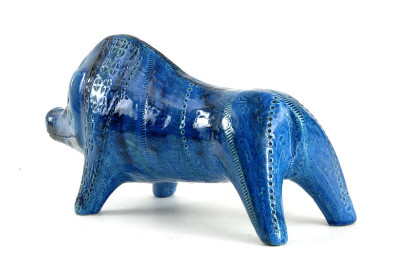 Bitossi Aldo Londi Rimini Blue Boar, Italy, circa 1968 at 1stDibs