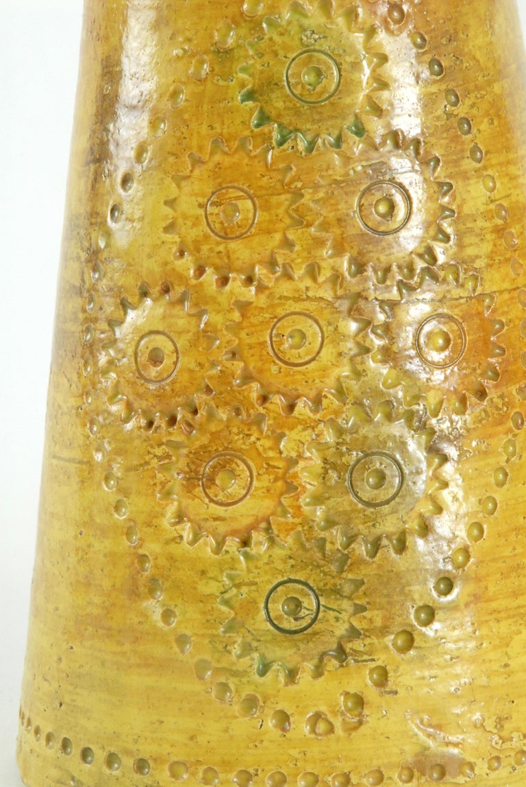 Bitossi Aldo Londi Yellow Owl Vase, Italy, circa 1968 at 1stDibs