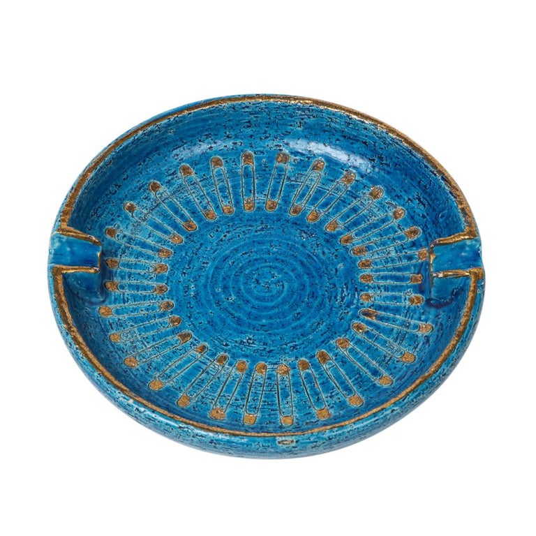 Bitossi Ashtray, Ceramic Safety Pins, Signed at 1stDibs