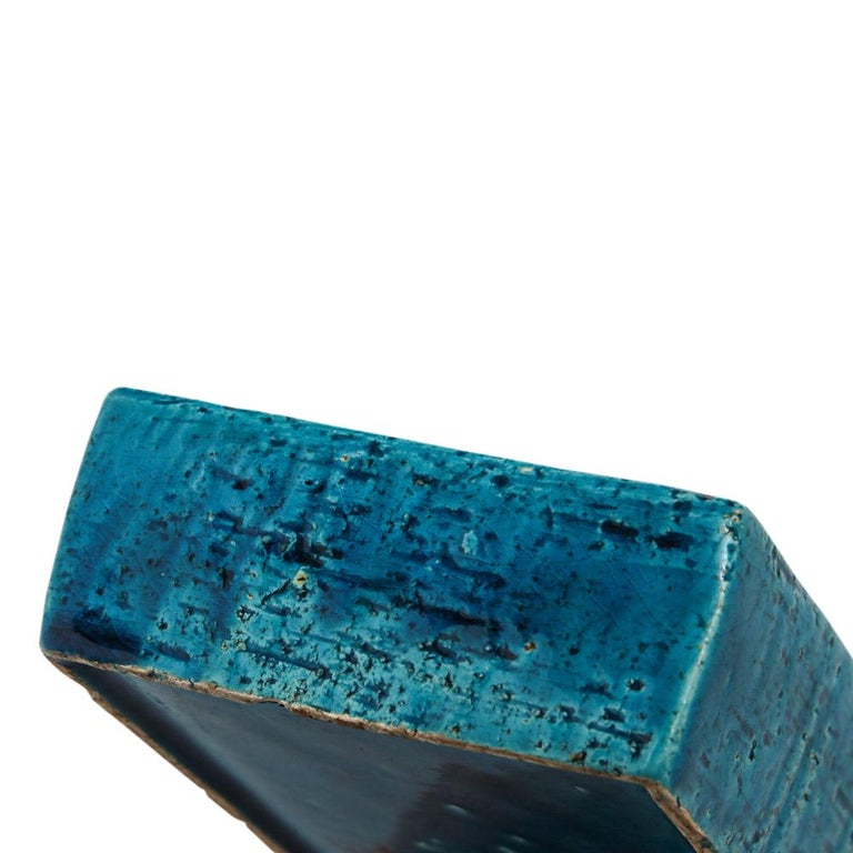 Bitossi Box Ceramic Blue Signed at 1stDibs