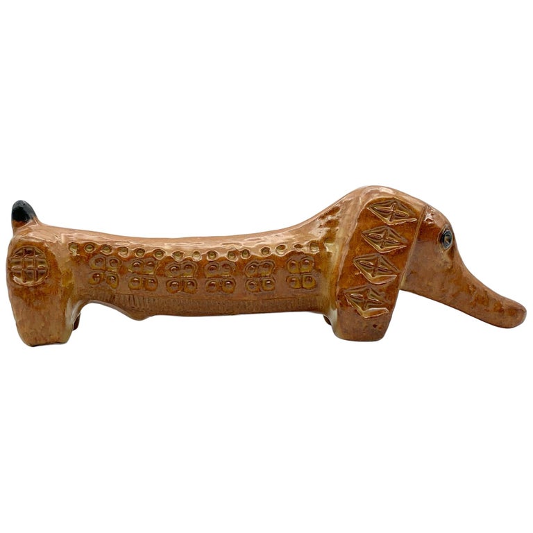 Bitossi Brown Dog at 1stDibs | bitossi dog