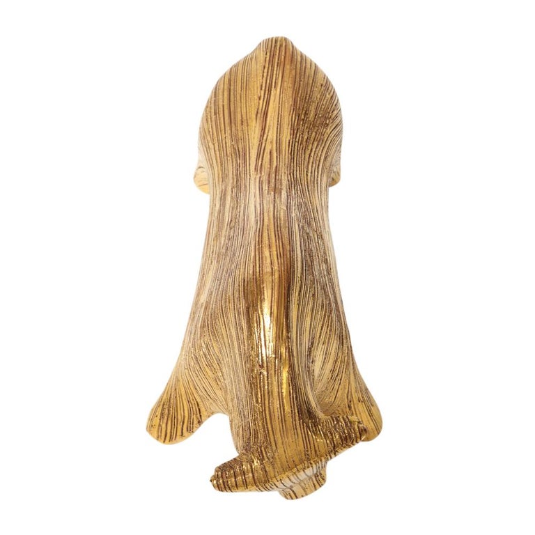 Bitossi Bull, Ceramic, Brushed Gold For Sale at 1stDibs