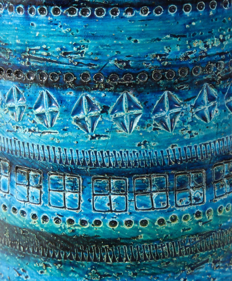 Bitossi, Ceramic Vase, Midcentury, Italy, Turquoise, circa 1950 For ...