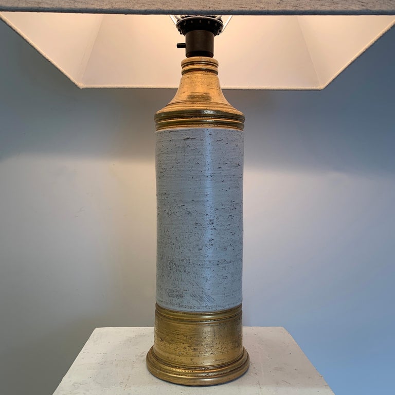 Bitossi Gold Table Lamp for Bergboms, circa 1960s For Sale at 1stDibs