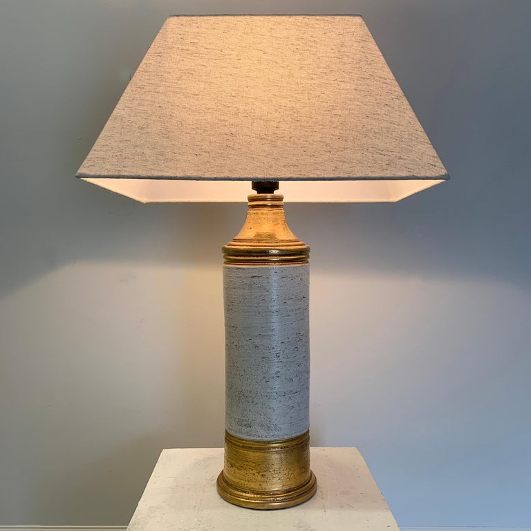 Bitossi Gold Table Lamp for Bergboms, circa 1960s For Sale at 1stDibs