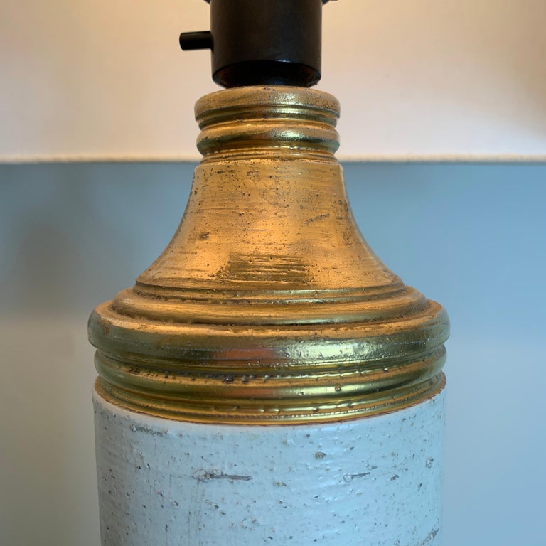 Bitossi Gold Table Lamp for Bergboms, circa 1960s For Sale at 1stDibs