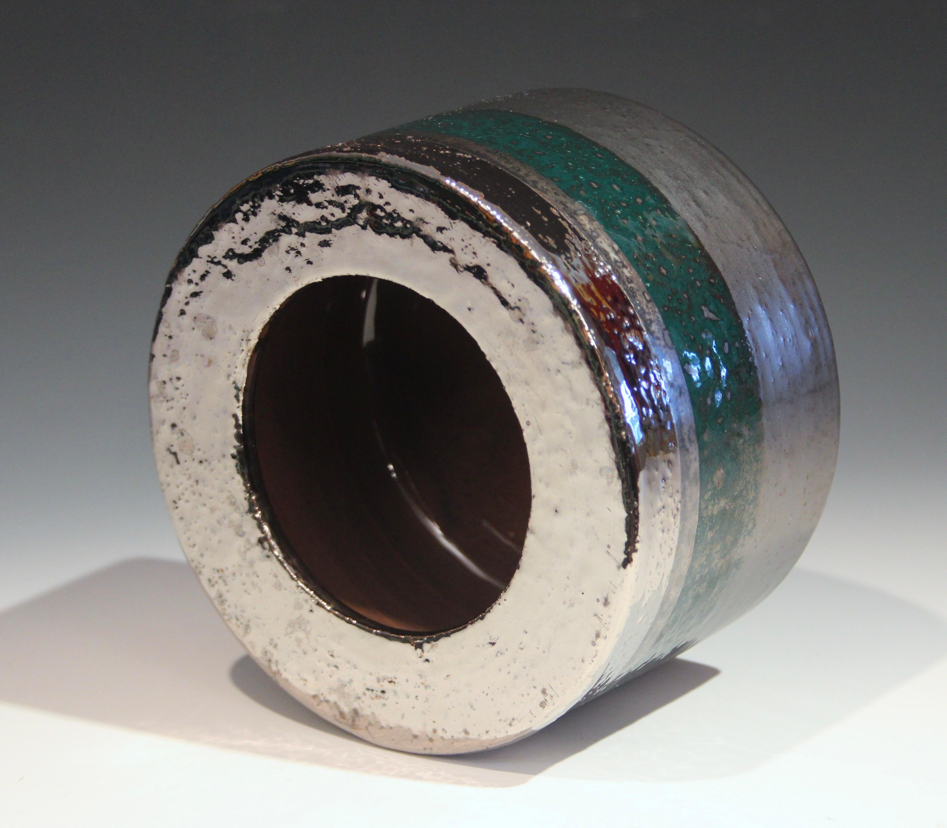 Bitossi Londi Raymor Vase Italian Vintage MCM Pottery Labels Platinum ...