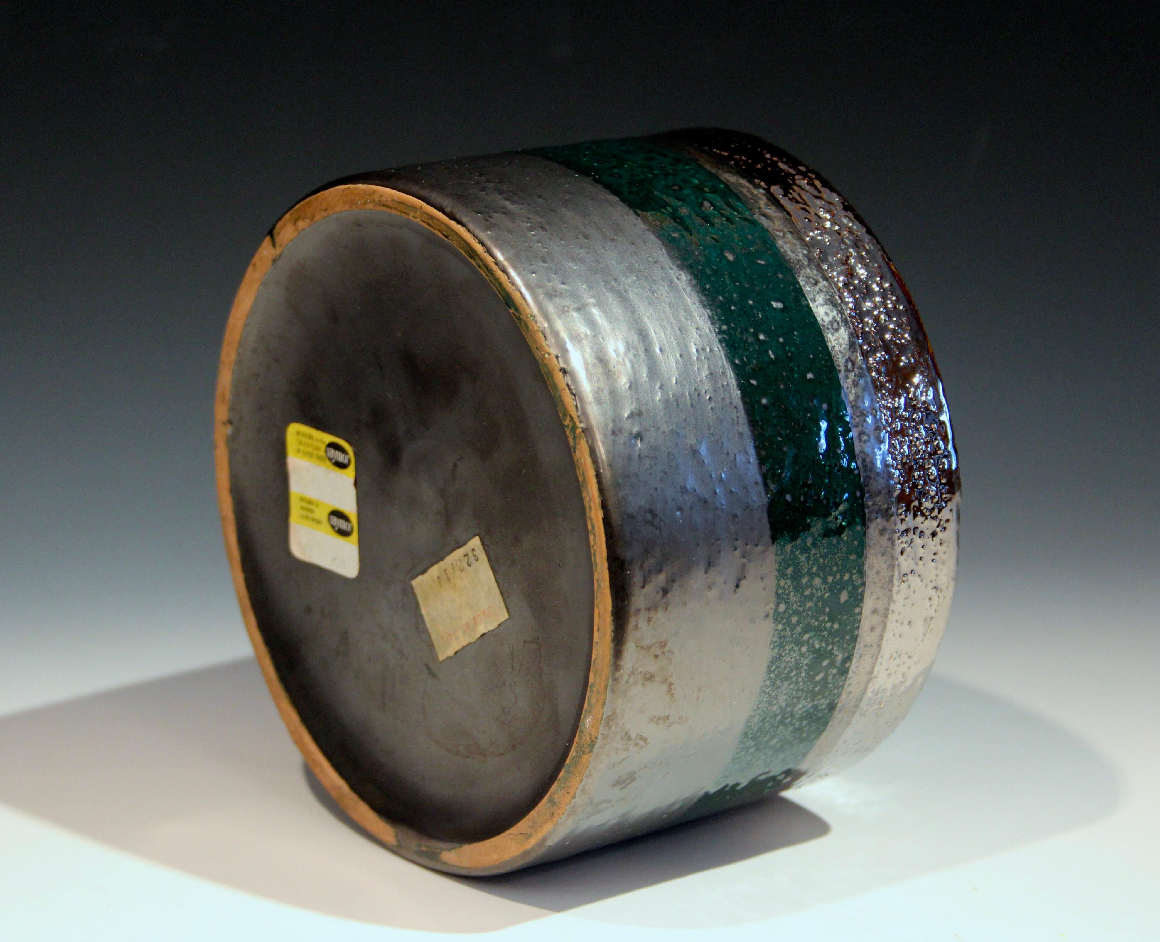 Bitossi Londi Raymor Vase Italian Vintage MCM Pottery Labels Platinum ...