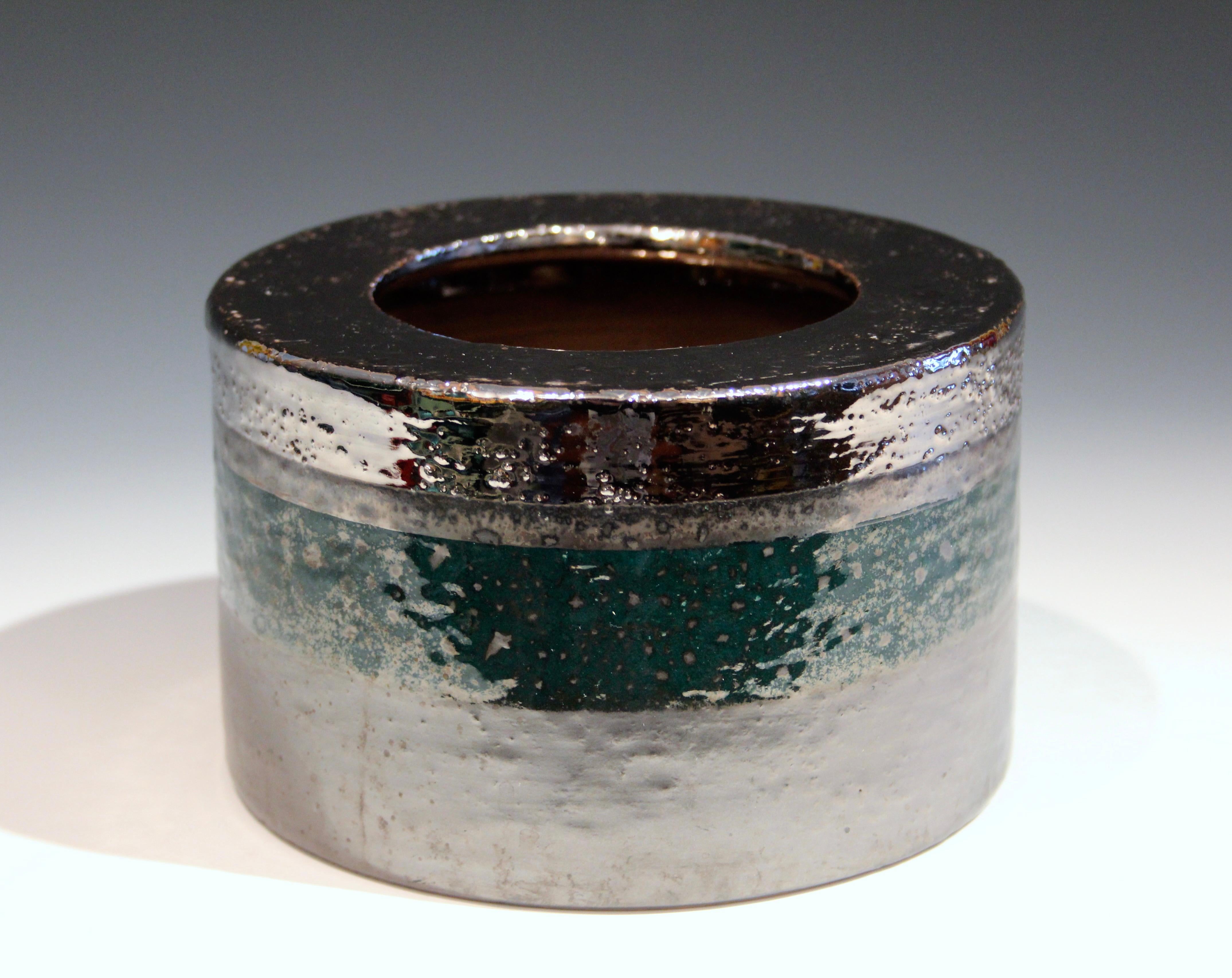 Bitossi Londi Raymor Vase Italian Vintage MCM Pottery Labels Platinum ...