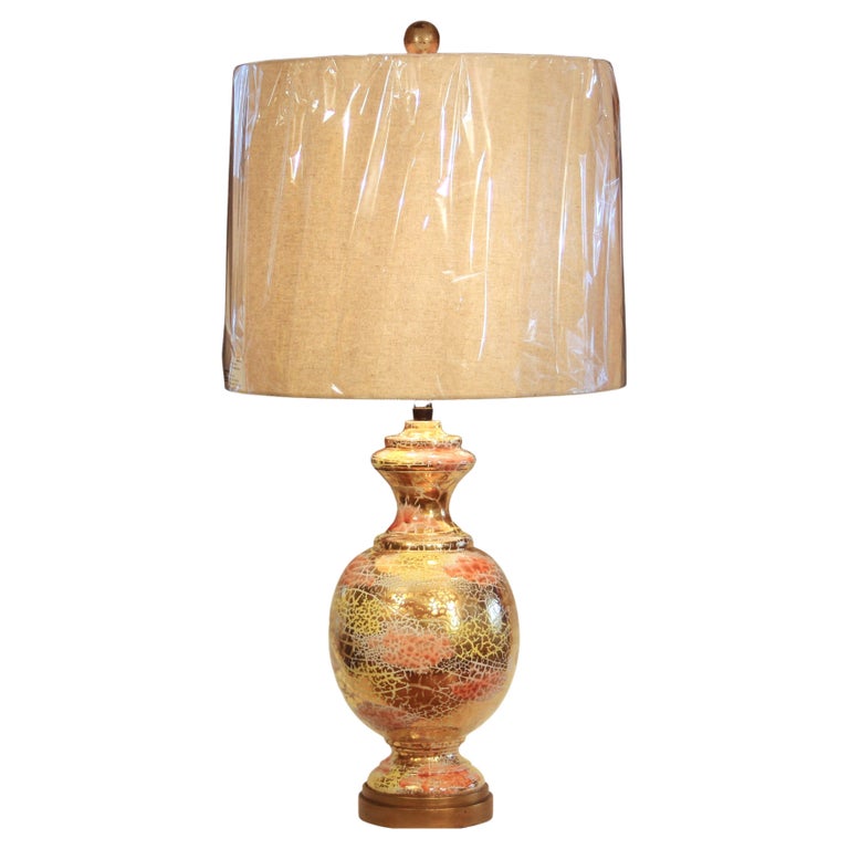 Bitossi Oro Rotto Lamp Huge Pottery Londi Vase Gilt Italian Raymor ...