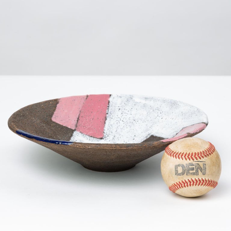 Bitossi Patchwork Glazed Stoneware Bowl at 1stDibs