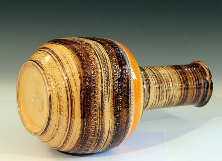 Bitossi Raymor Large Rimini Sahara Decor Vase Italian Pottery Ceramic ...