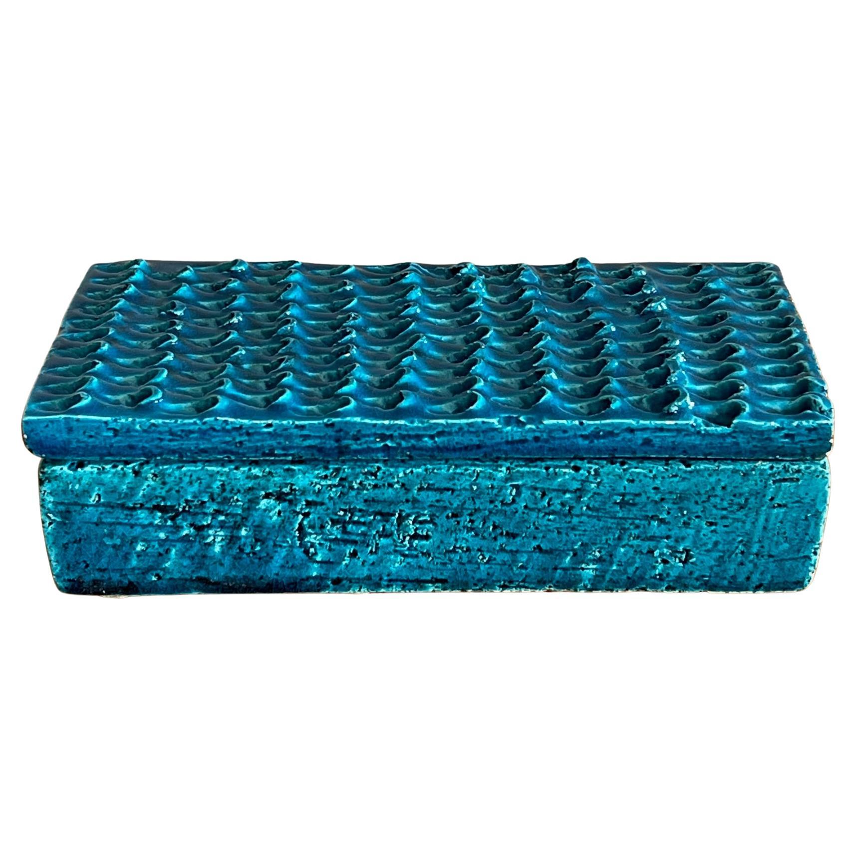 Bitossi Box, Ceramic, Geometric, Red, Yellow, White and Orange, Signed ...