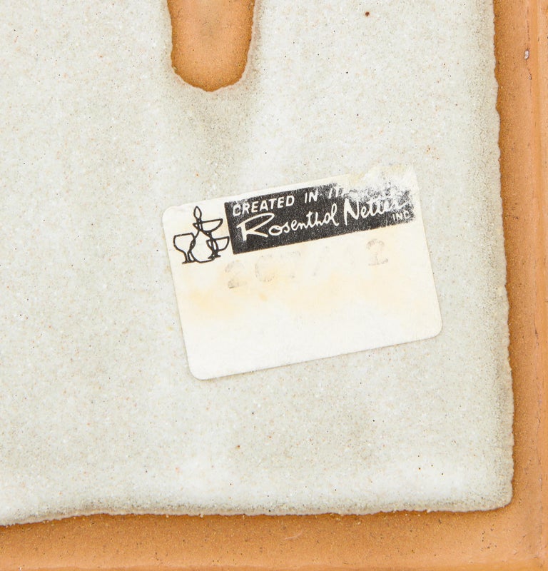 Bitossi for Rosenthal Netter Box, Ceramic, White, Brown, Abstract ...