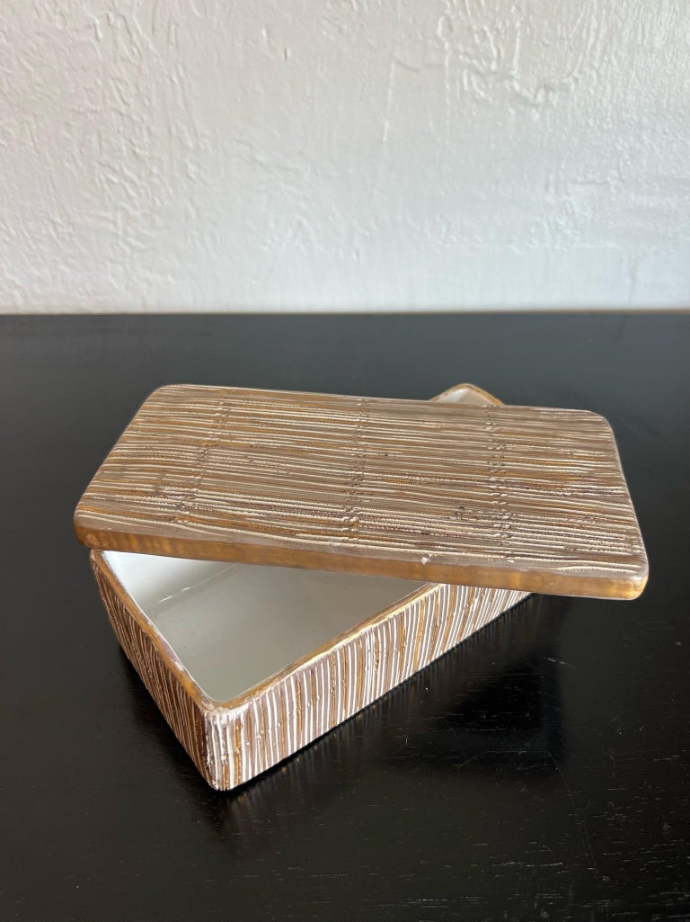 Bitossi Seta Ceramic Lidded Box For Sale at 1stDibs