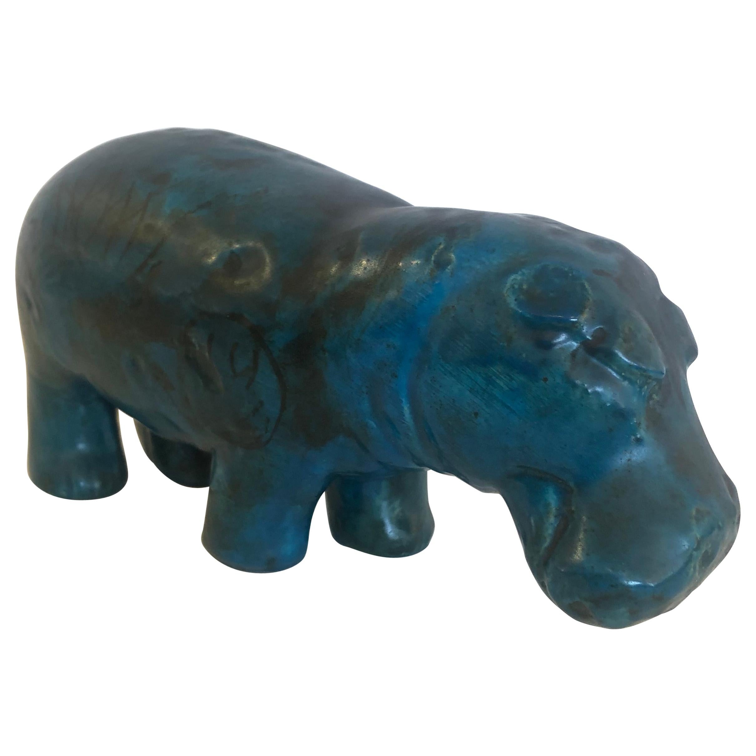 Rare Aldo Londi Elephant Glazed Stoneware Sculpture for Bitossi For ...
