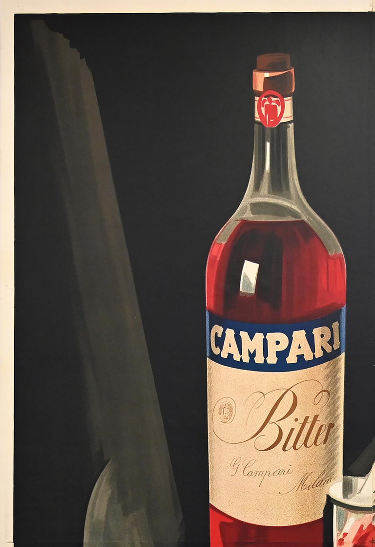 BITTER CAMPARI, 1926 Vintage Italian Alcohol Advertising Poster ...
