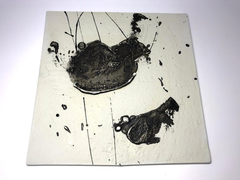 Bjorge Skohg, Gustavsberg Abstract Applied Silver Scandinavian 1960 Art ...