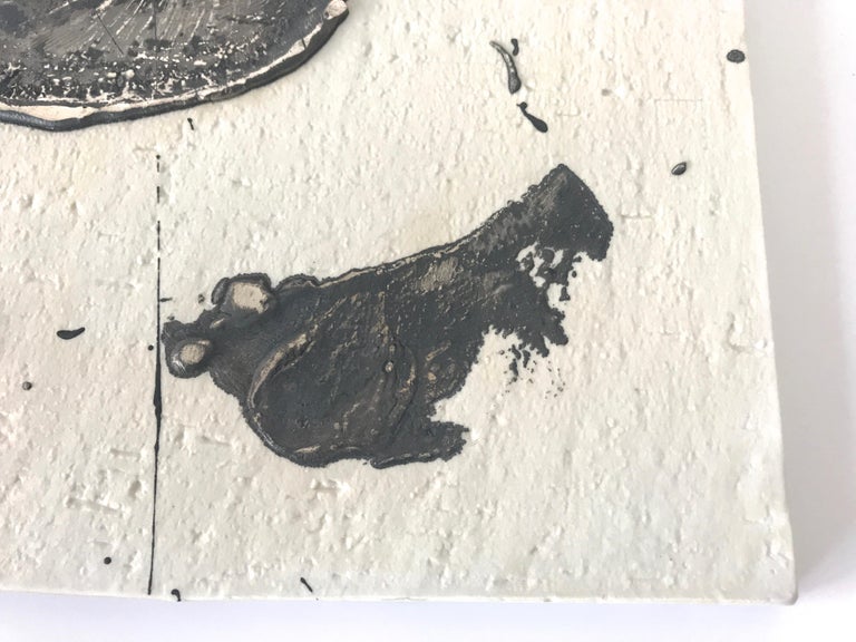 Bjorge Skohg, Gustavsberg Abstract Applied Silver Scandinavian 1960 Art ...