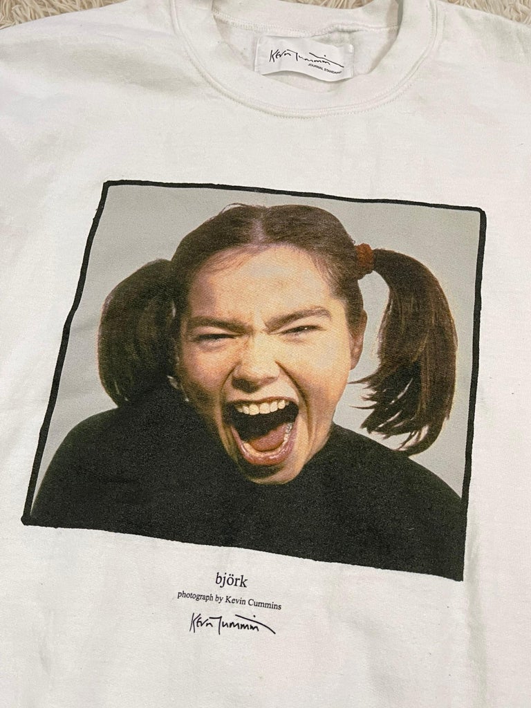 Bjork x Kevin Cummings Photograph Sweatshirt For Sale at 1stDibs