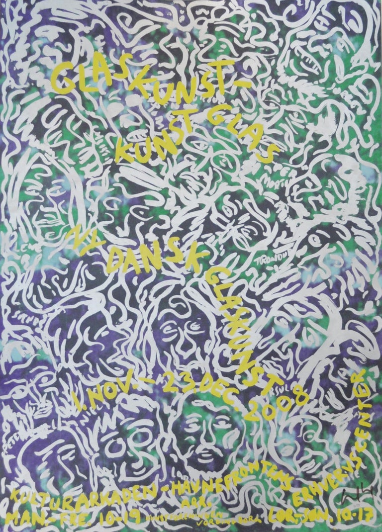 Bjørn Nørgaard - Large Danish Exhibition Screen Print signed and ...