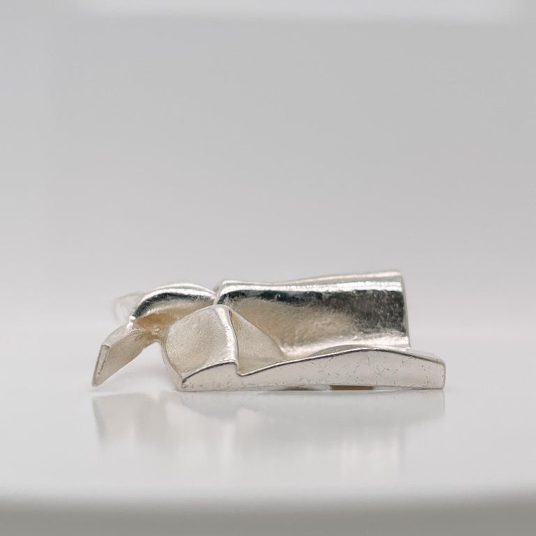 Björn Weckstrom Finnish Modernist Sterling Silver Brooch / Pendant for ...