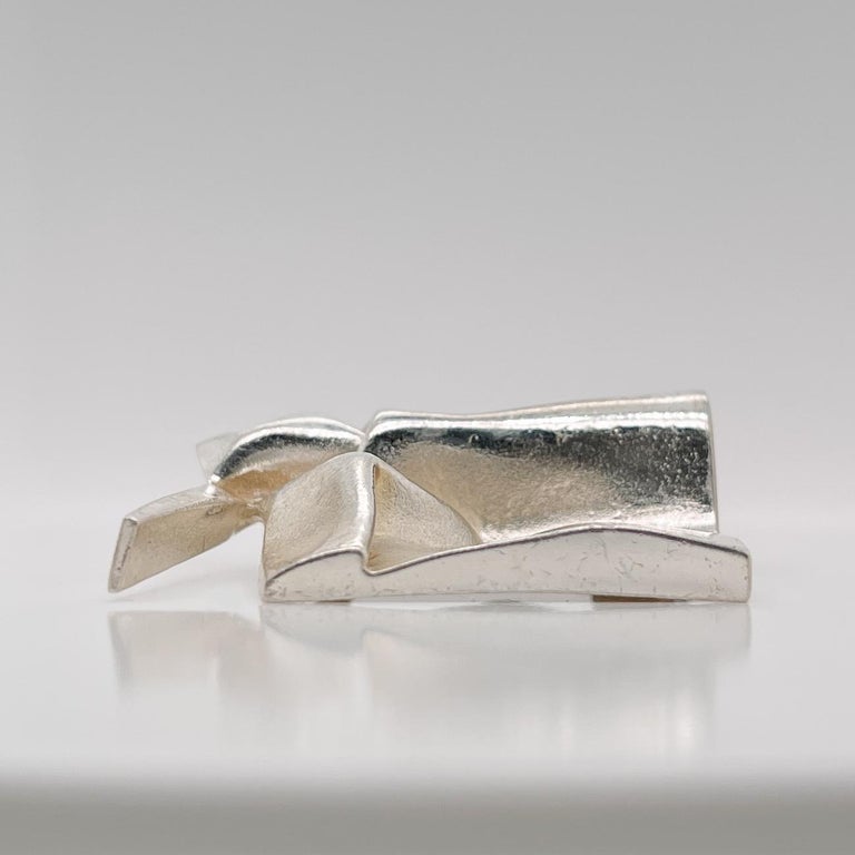 Björn Weckstrom Finnish Modernist Sterling Silver Brooch / Pendant for ...