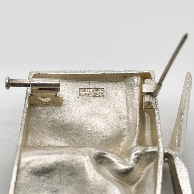 Björn Weckstrom Finnish Modernist Sterling Silver Brooch / Pendant for ...