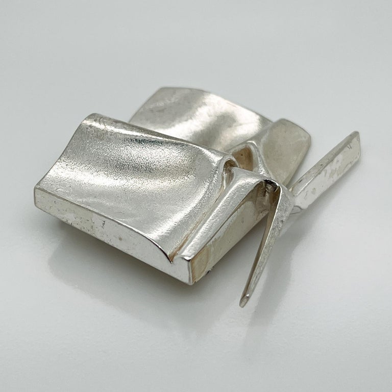 Björn Weckstrom Finnish Modernist Sterling Silver Brooch / Pendant for ...