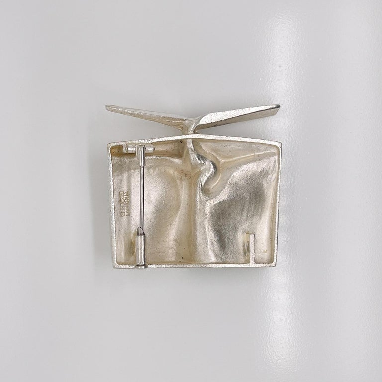 Björn Weckstrom Finnish Modernist Sterling Silver Brooch / Pendant for ...