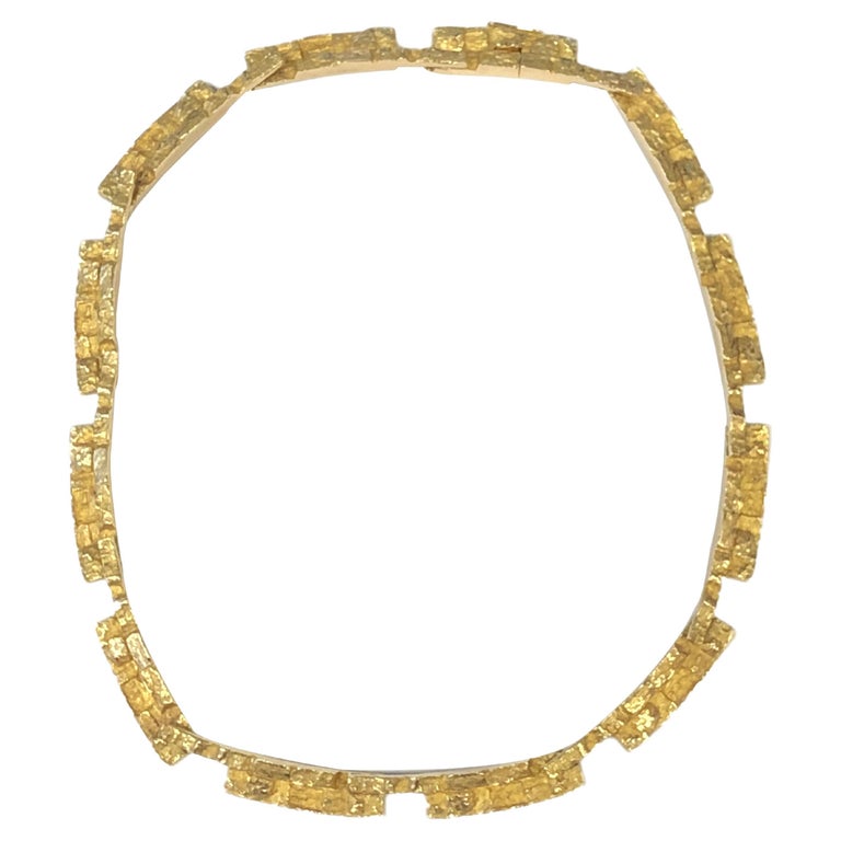 Bjorn Weckstrom for Lapponia Yellow Gold 1968 Mid-Century Modern ...