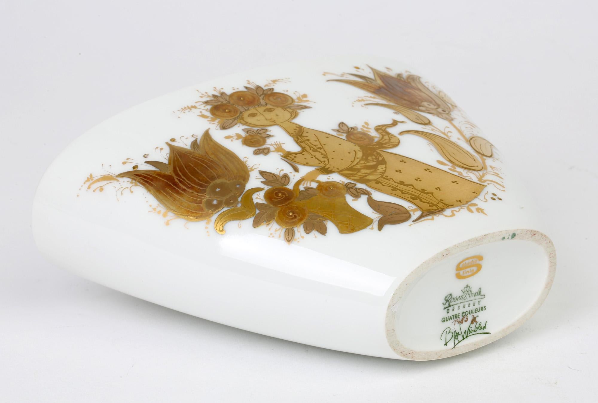 Bjorn Wiinblad for Rosenthal Midcentury Romantic Pattern Quatre ...