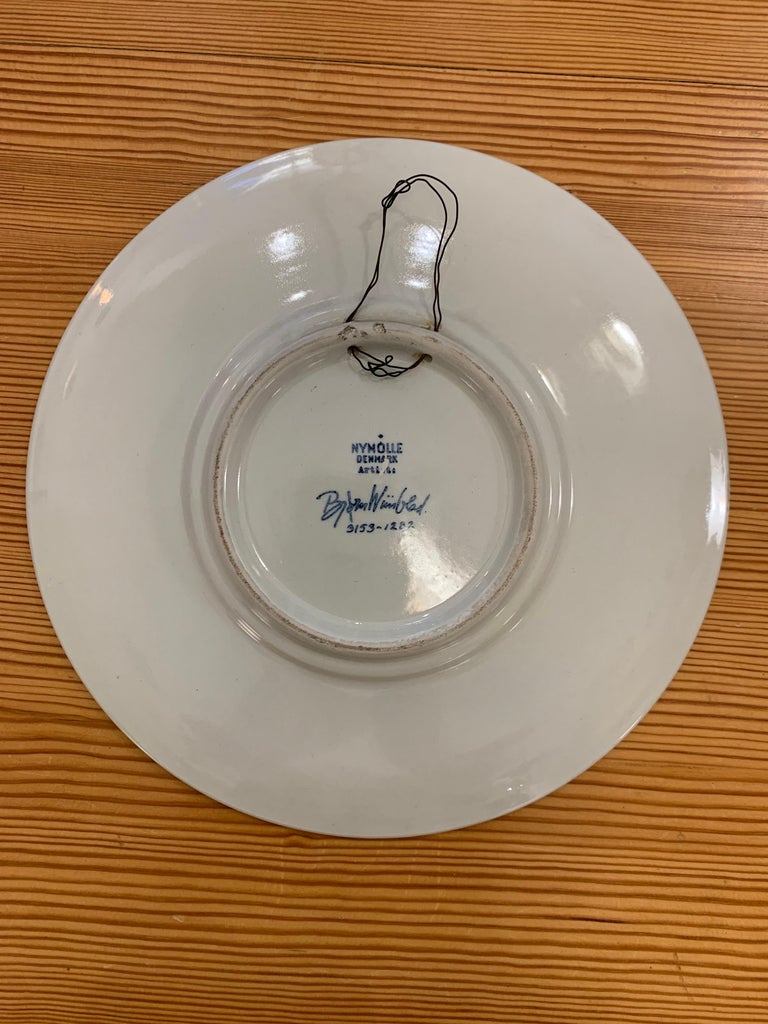 Bjørn Wiinblad Ceramic Candle Holder Wall Plaque and Plates '4 pc ...