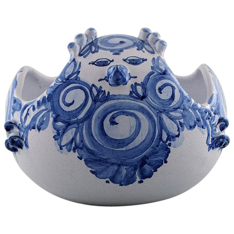 Bjørn Wiinblad Unique Ceramic Bowl, Bird, Model S2 at 1stDibs