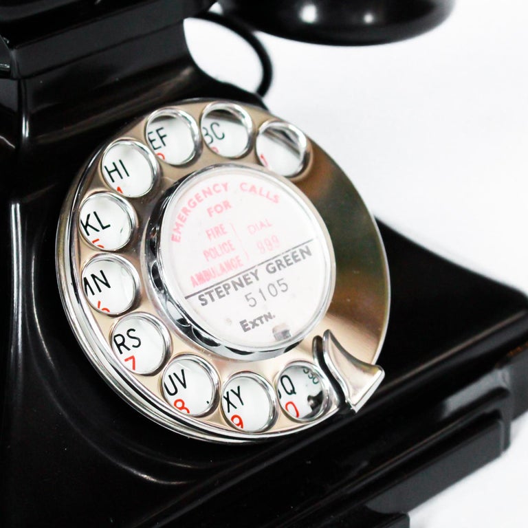 Black 232 GPO Telephone at 1stDibs