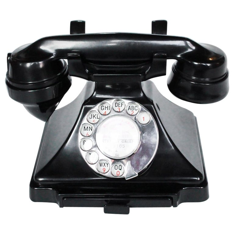 Black 232 GPO Telephone at 1stDibs