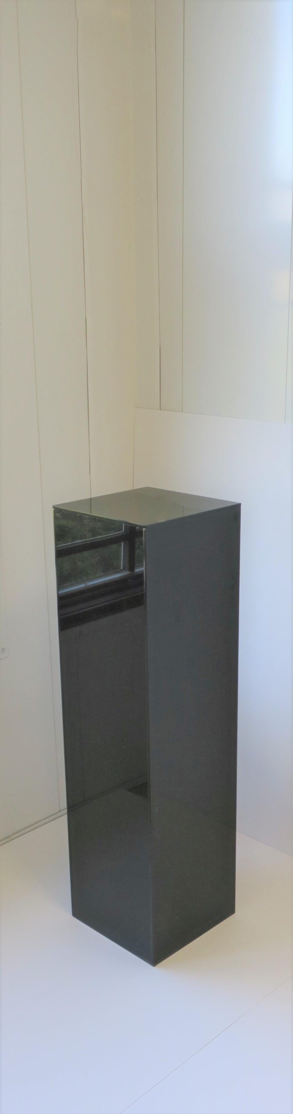 Black Acrylic Pedestal Column Stand at 1stDibs