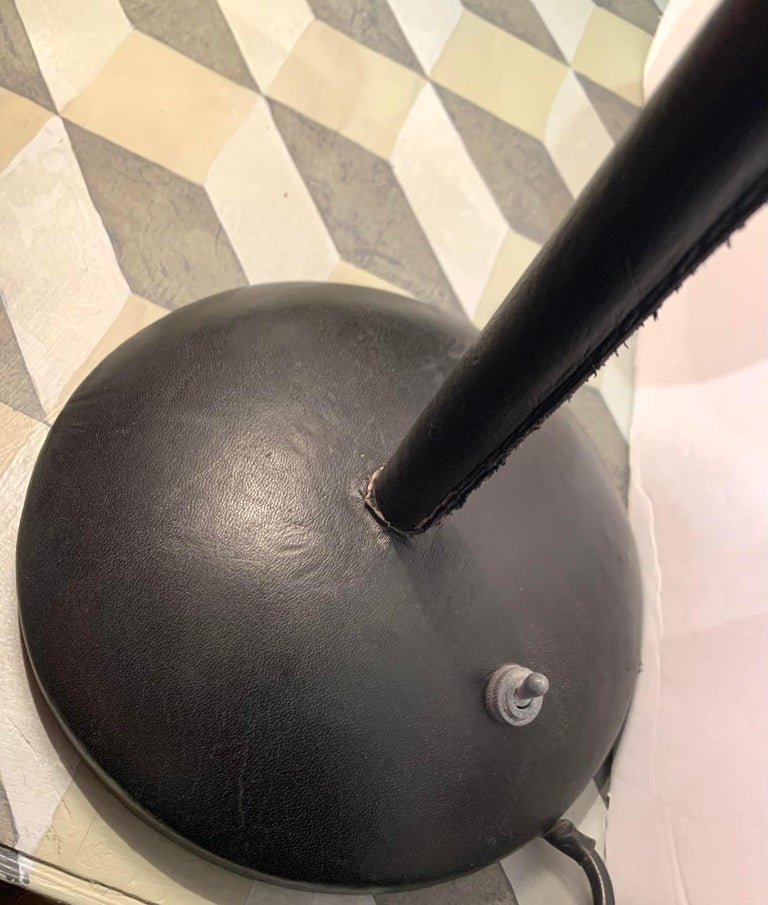Black All Over Leather Desk Lamp by Valenti, Spain, Mid Century For ...