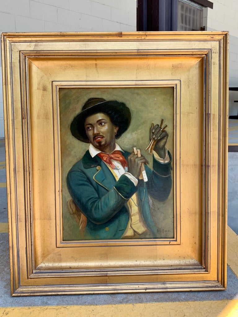 Black Americana Portrait of a Musician by N. Bingham For Sale at ...