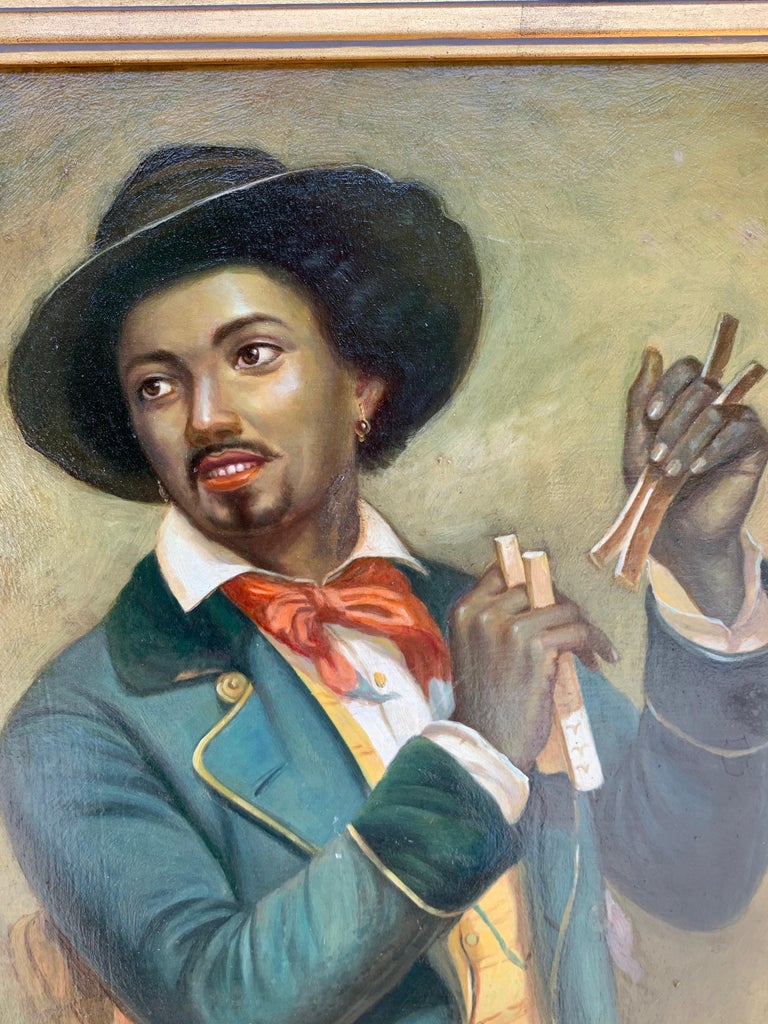 Black Americana Portrait of a Musician by N. Bingham For Sale at ...