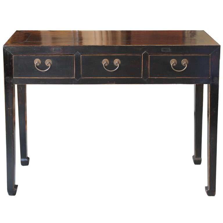 Black and Elm Table at 1stDibs