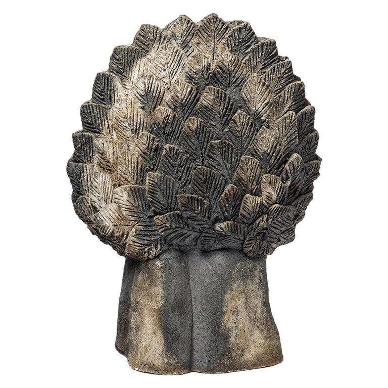 Black and Grey Abstract Ceramic Tree by Claude Gaget La Borne, circa ...
