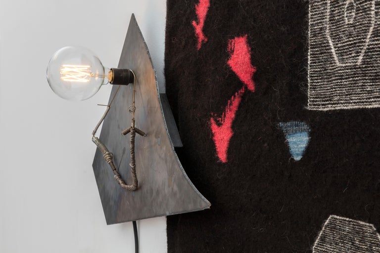 Black and Red Flat-Weave Wool Tapestry/Carpet by Sarah Entwistle For ...