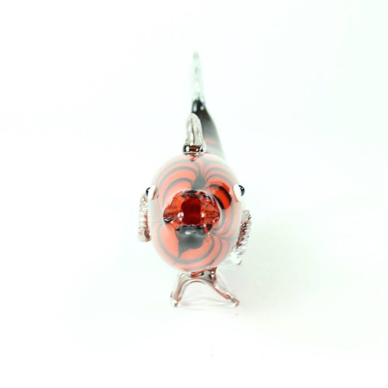 Black and Red Glass Fish Statue, Czechoslovakia, circa 1960 For Sale at ...