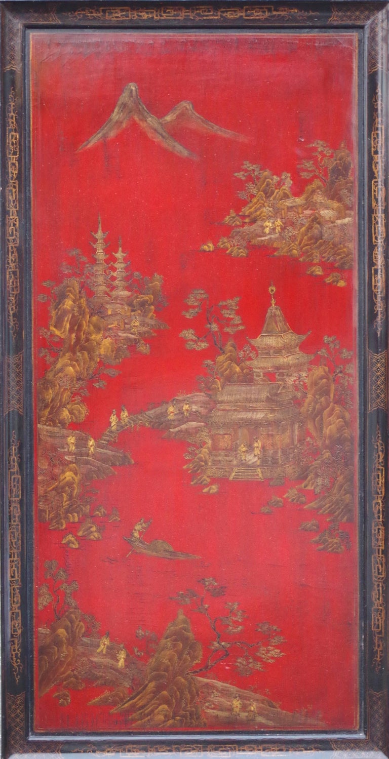 Black and Red Japanese Lacquer Coffee Table, circa 1950 at 1stDibs ...