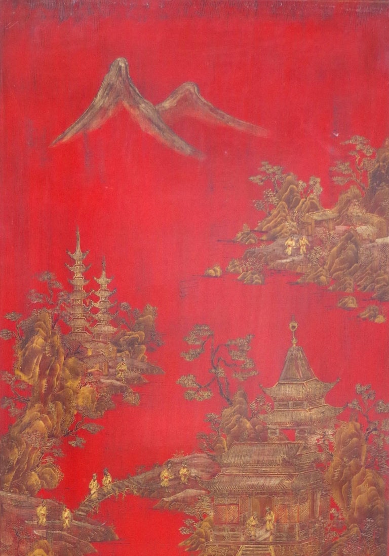 Black and Red Japanese Lacquer Coffee Table, circa 1950 at 1stDibs ...