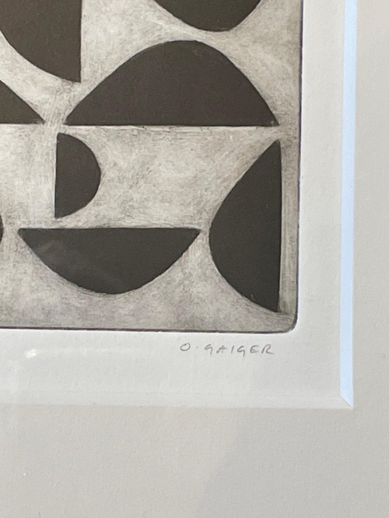 Black and White Abstract Etching by Oliver Gaiger, England ...